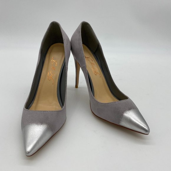 Shoes | S Fowt Silver Pointed Toe Stiletto Heel Pump | Poshmark